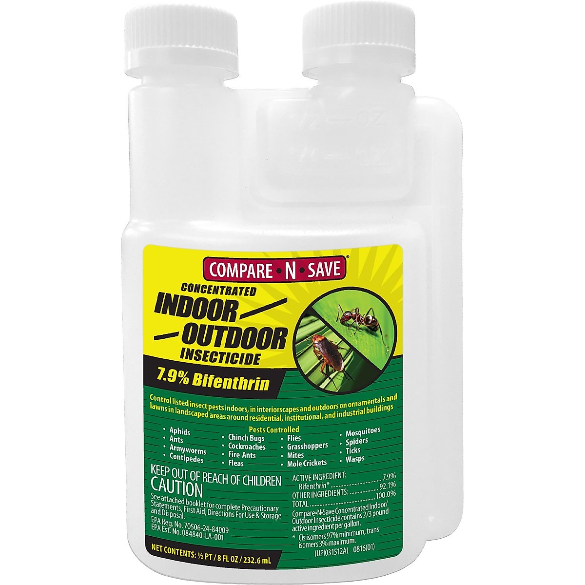Compare-N-Save 7.9% Bifenthrin Concentrate for Insect Control, 8-ounce