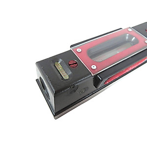 Kinex 5050-02-200 8” Precision Inspection Machinist Spirit Level, Overall Size 8” x 1-5/8” x 1-1/2”, Accurate to 0.00078” per Meter