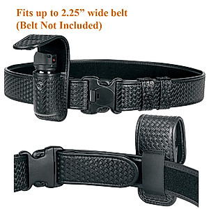 TAFTACFR Molded OC/Mace Spray Pouch, Top Flap Pepper Spray Holster OC/Mace Pepper Spray Black Pouch Hidden Snap(Small for MK3 and Large for MK4)