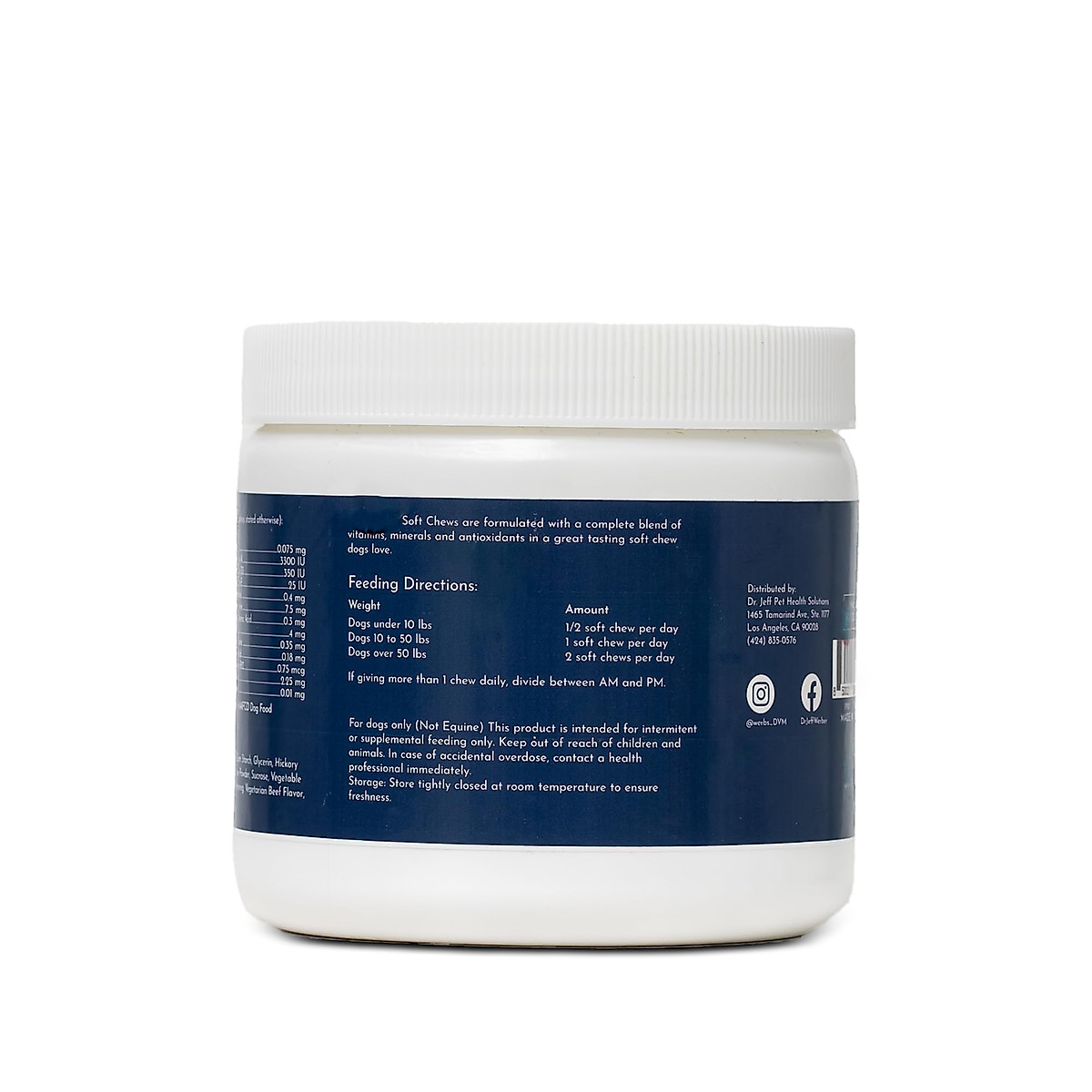 Dr. Jeff Werber Body Boost Multivitamin for Dogs - Heart Shaped Soft Chews with Essential Omega Fatty Acids, Vitamins and Minerals of Dogs - Tasty Beef Flavor - 60 ct.