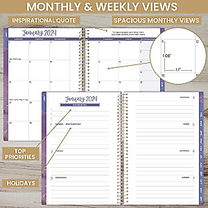bloom daily planners 2024 Pocket Planner - 4” x 6” - (January 2024 - December 2024) - MINI Weekly/Monthly Agenda Organizer & Calendar Book - Good Things Are Coming