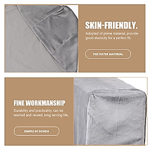 BESPORTBLE Set of 2 Sofa Armrest Covers, Stretch Armchair Covers for The Arms Anti-Slip Chair Arm Covers Protectors Removable for Sofa Chair Recliner Couch Loveseat (Grey)