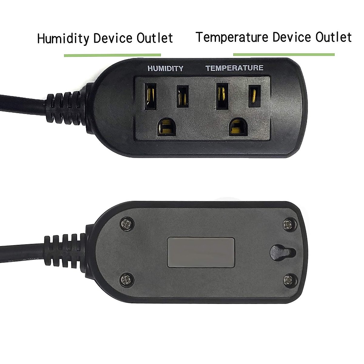DIGITEN DHTC-1011 Temperature and Humidity Controller Outlet Plug in Thermostat Humidistat Reptile Humidity Controller Greenhouse Thermostat Heating Cooling Humidifier Dehumidifier