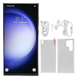 PUSOKEI Unlocked Cell Phone, Smart Phone with Built in Stylus, 6.67in HD Center Hole Screen, 6GB RAM 64GB ROM, 16MP 24MP Camera, 8.1, for Gaming, Browsing (Green)