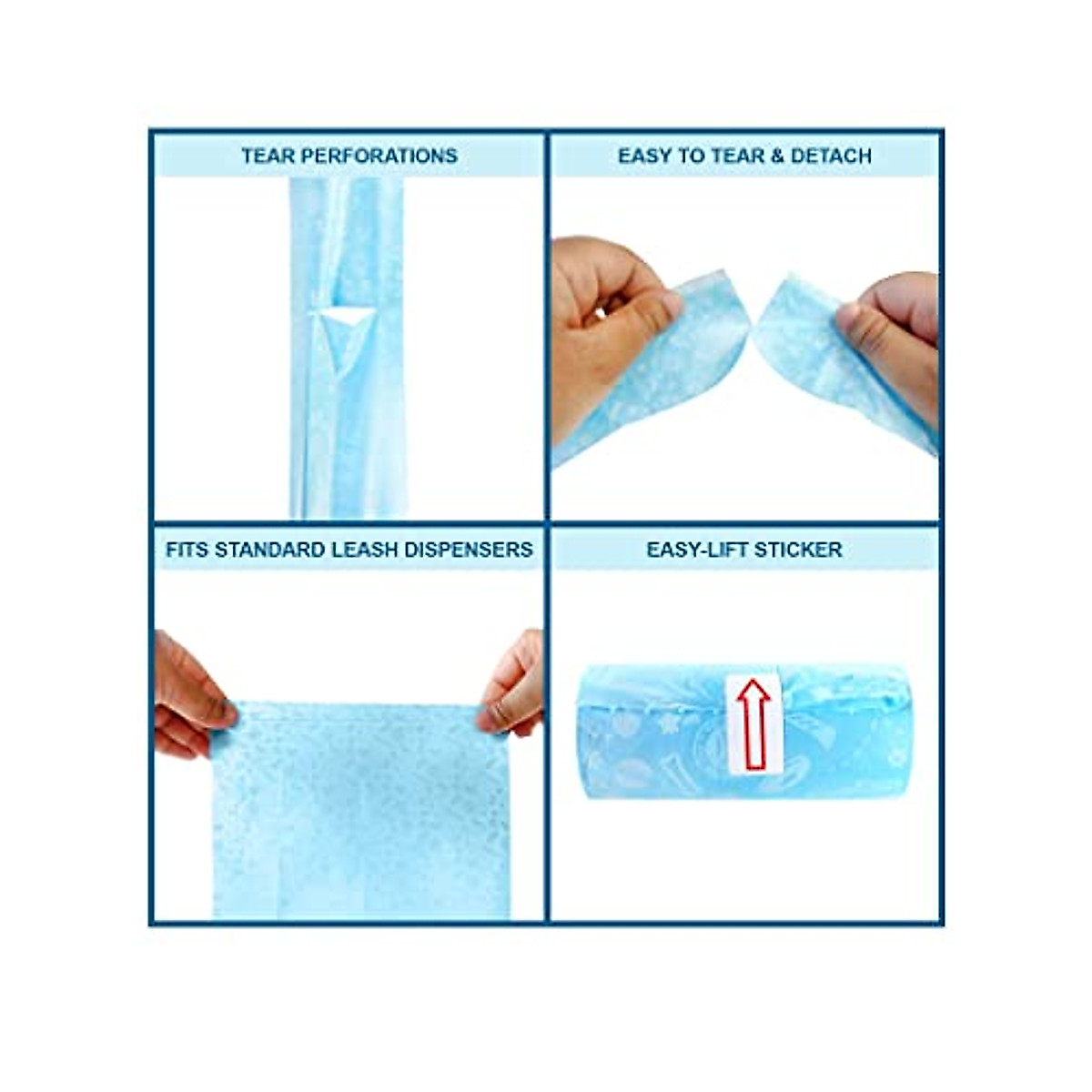 AKC Dog Poop Bags, 240 Bags 16 Rolls, Lavender Scent, Toy Print