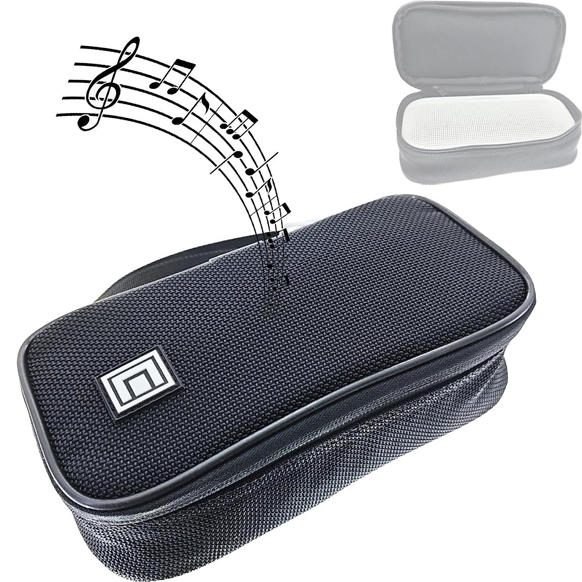 EMAQUIN Travel and Storage Carrying Case Bag for Bose Soundlink Flex Speaker(Enjoy Music Without Taking The Speaker from The Bag,Water Repellent,Good Protection,Black)