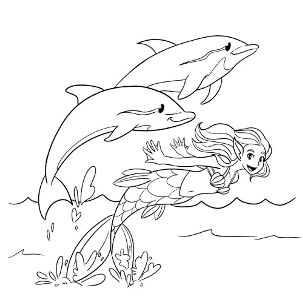 Mermaid Coloring Book: For Kids Ages 4-8, 9-12 (Coloring Books for Kids)