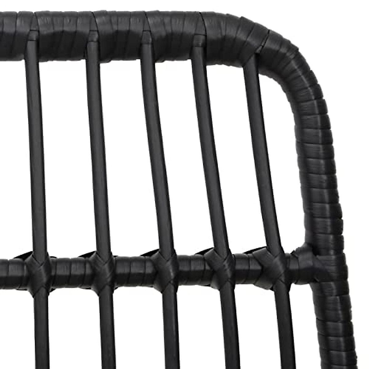 Camerina 3 Piece Patio Dining Set Outdoor Patio Dining Set Outdoor Patio Furniture Patio Set Patio Table and Chairs Set Black Poly Rattan 3157836