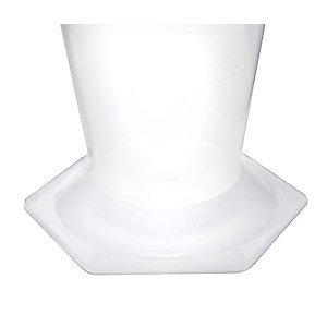 EISCO 12PK Conical Measures, 125ml - Polypropylene Plastic, Translucent - Pouring Spout - 5ml Raised Graduations - Hexagonal Base