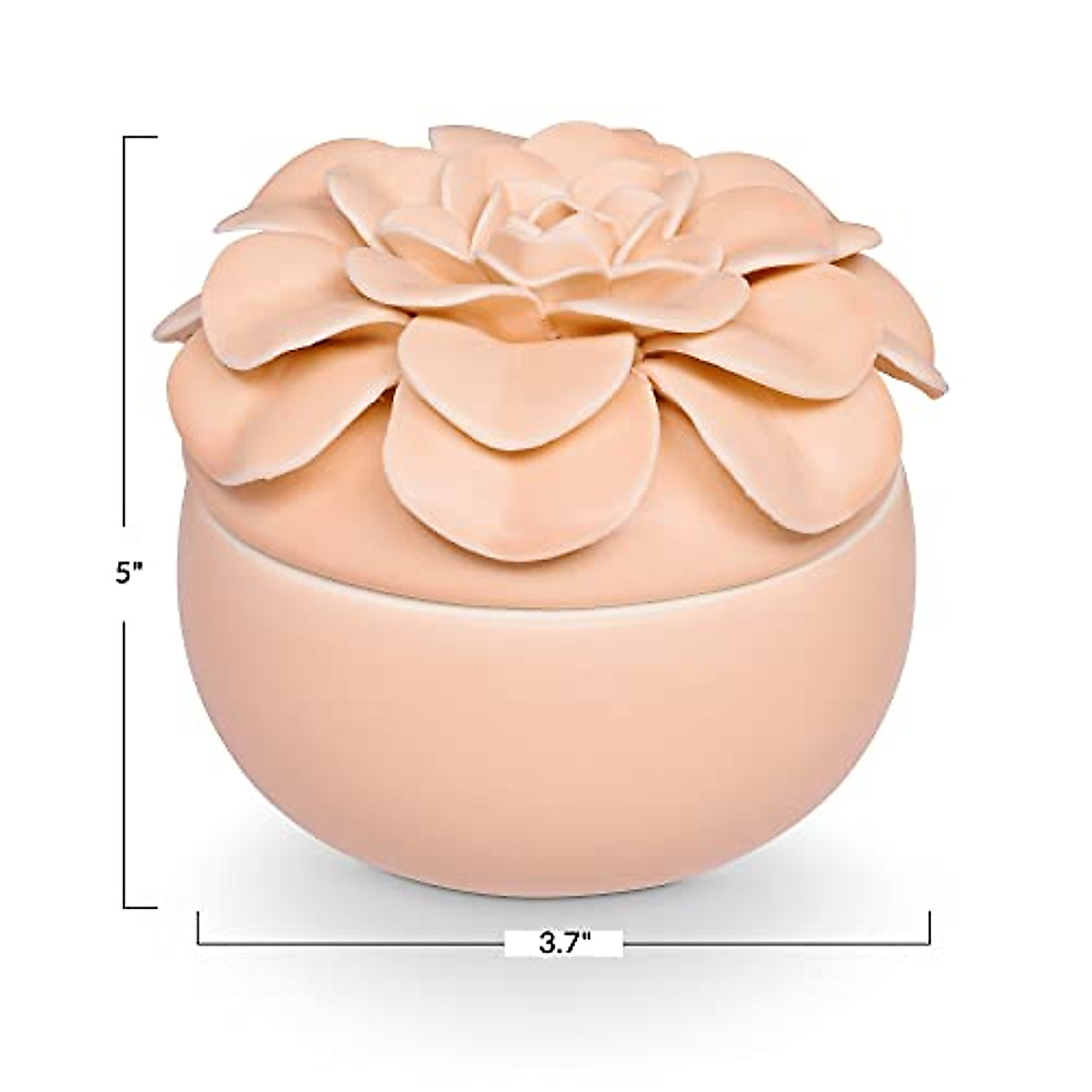 ILLUME Go Be Lovely Flourish Glass Candle, Blood Orange Dahlia