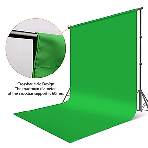Hemmotop Green Screen Backdrop, 10 x 20 ft Chromakey Greenscreen Background,Large Seamless Green Backdrop Background Cloth,for Photography,Zoom,Live Streaming