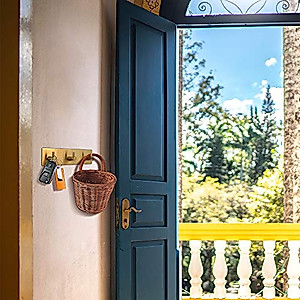 Picowe Key Holder for Wall Decorative, Adhesive Stainless Steel Key Hooks, Key Hanger Key Organizer for Wall, Towel Hook Coat Hanger for Kitchen Bathroom Mudroom Hallway Entryway(Three Rows,Golden)