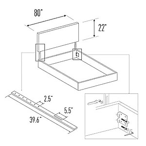 Ambesonne Animal Headboard, Cartoon Like Sloth Bear Tropic Wild Lazy Sleepy Creature Australian Theme Artwork, Upholstered Decorative Metal Bed Headboard with Memory Foam, King Size, Grey