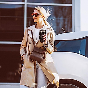 AMZHUB Camera Lens Coffee Mug,Travel Coffee Cup,Stainless Steel Lens Mug Thermos Camera Lens Mug with Lid and Spoon,Cool Gifts for Photographers Men and Women