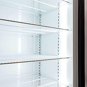 FRICOOL Commercial 3 Glass Door Merchandiser Refrigerator-Upright Beverage Cooler with LED Lighting