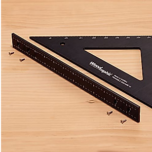 Woodraphic Professional Easy-Read Carpenter Square, Woodworking Tools (12 Inch)