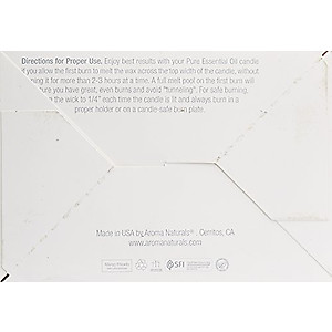 Aroma Naturals Ambiance Votive Candle, Yellow/Orange/Lemongrass, 6 Count