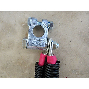 Custom Battery Cables Compatible/Replacement kit for Ford Superduty F250/F350/Excursion 1999-2003 7.3L Powerstroke 2/0#2298-90