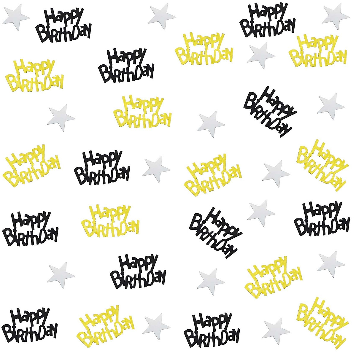 Birthday Confetti Tabletop Scatter Confetti Sequins Confetti Table Decorations Birthday Party Decorations, Baby Shower (Black Gold)