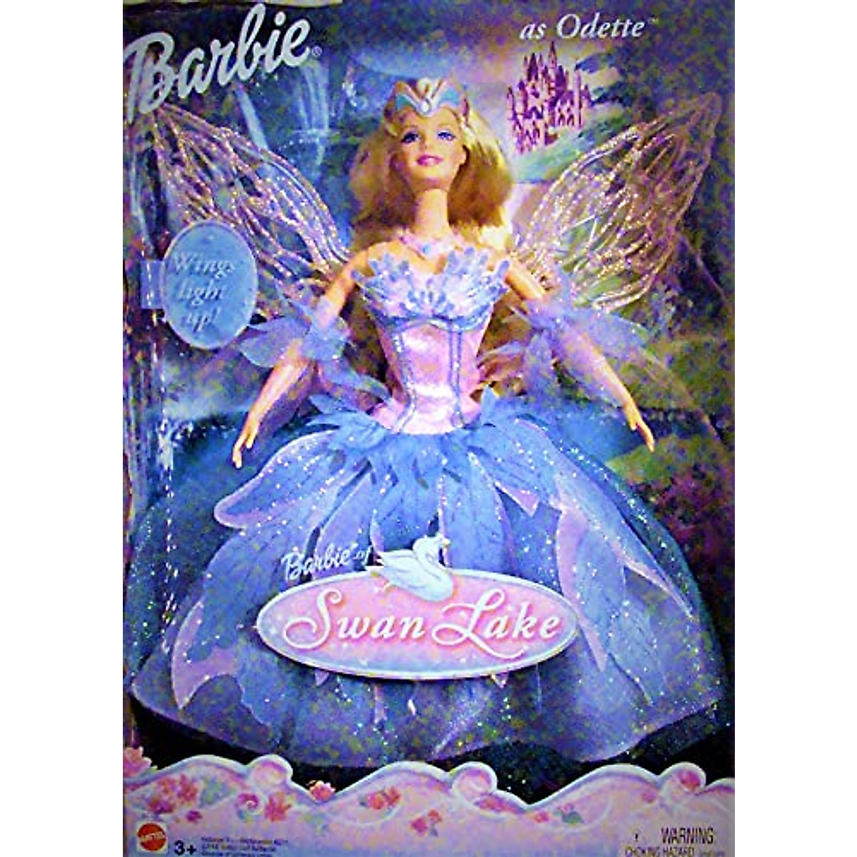 Swan Lake Barbie Doll as ODETTE w Light Up Wings (2003)
