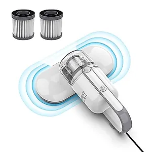 TASVAC Bed Vaccum Cleaner, Mattress Vacuum, Corded 2-in-1 Handheld Vacuum for Bed with 15Kpa Strong Suction and Low Noise, Vacuum of Bed Mattress Sofas, Pet Hair and Carpets