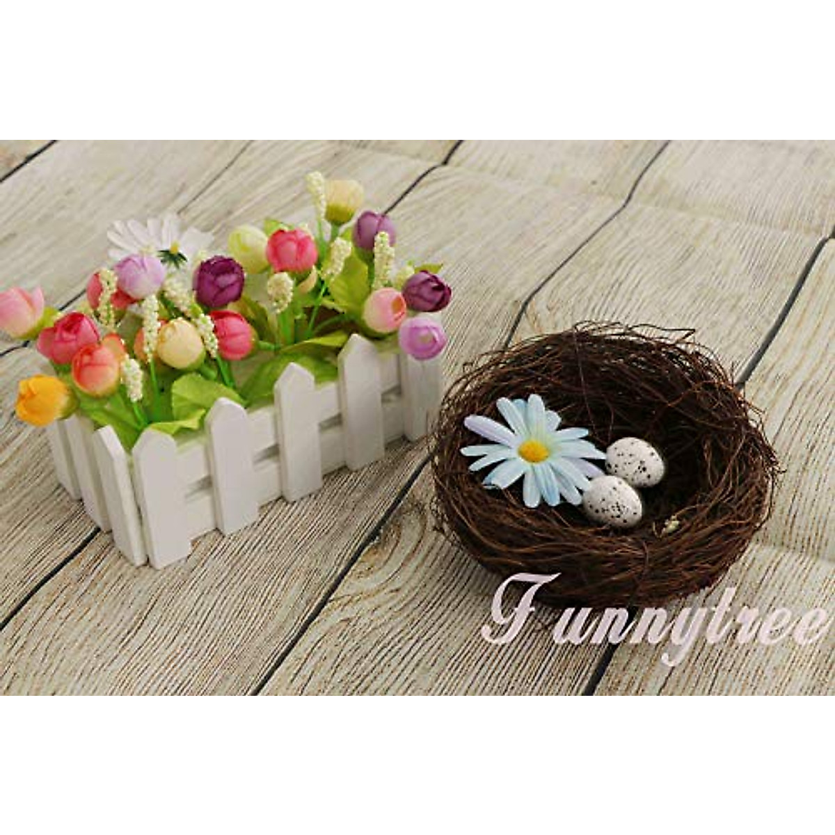 Funnytree Vinyl Wood Photography Background Backdrops Wooden Board Child Baby Shower Party Decor Photo Studio Prop Photobooth Photoshoot 3x5ft