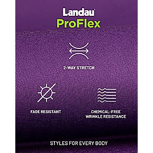 Landau Proflex Tailored Fit Stretch 7-Pocket Jogger Scrub Pants for Women 2030PRV Wine