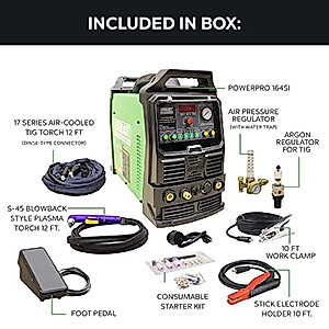2021 Everlast PowerPro 164Si 160Amp TIG Stick Pulse 40Amp Plasma Cutter 110v/220v Multi Process Welder