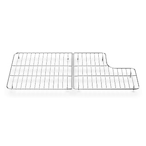ANTOBLE K-6639-ST Sink Rack Compatible with Kohler Whitehaven Farmhouse Cairn K-6488 K-6489 K-27785 Bottom Basin Rack Kitchen Sink Protector 36" for Kohler Stainless Steel Sink Grid Replacement Part