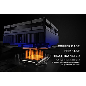 ID-COOLING IS-47-XT 47mm Height Low Profile CPU Cooler 4 Heatpipes CPU Air Cooler for HTPCs, ITX, and Small Form Factor Builds, 92x92x15mm Slim Fan, Support Intel LGA1700/1200/115X