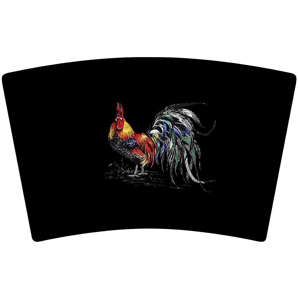 Mugzie 16 Ounce Stainless Steel Cocktail Shaker/Martini Shaker with Wetsuit Cover - Rooster Drawing