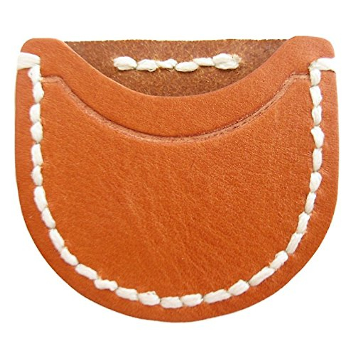 Tan 1 3/4" Challenge Coin Protective Pouch/Sleeve, Genuine Leather, 100% Hand Made