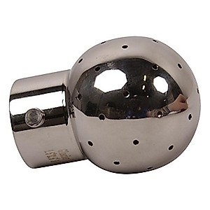 Pin-Style CIP Spray Ball | 1.5 inch Tube w/ 2.5 in. Ball - Stainless Steel SS304 - Glacier Tanks