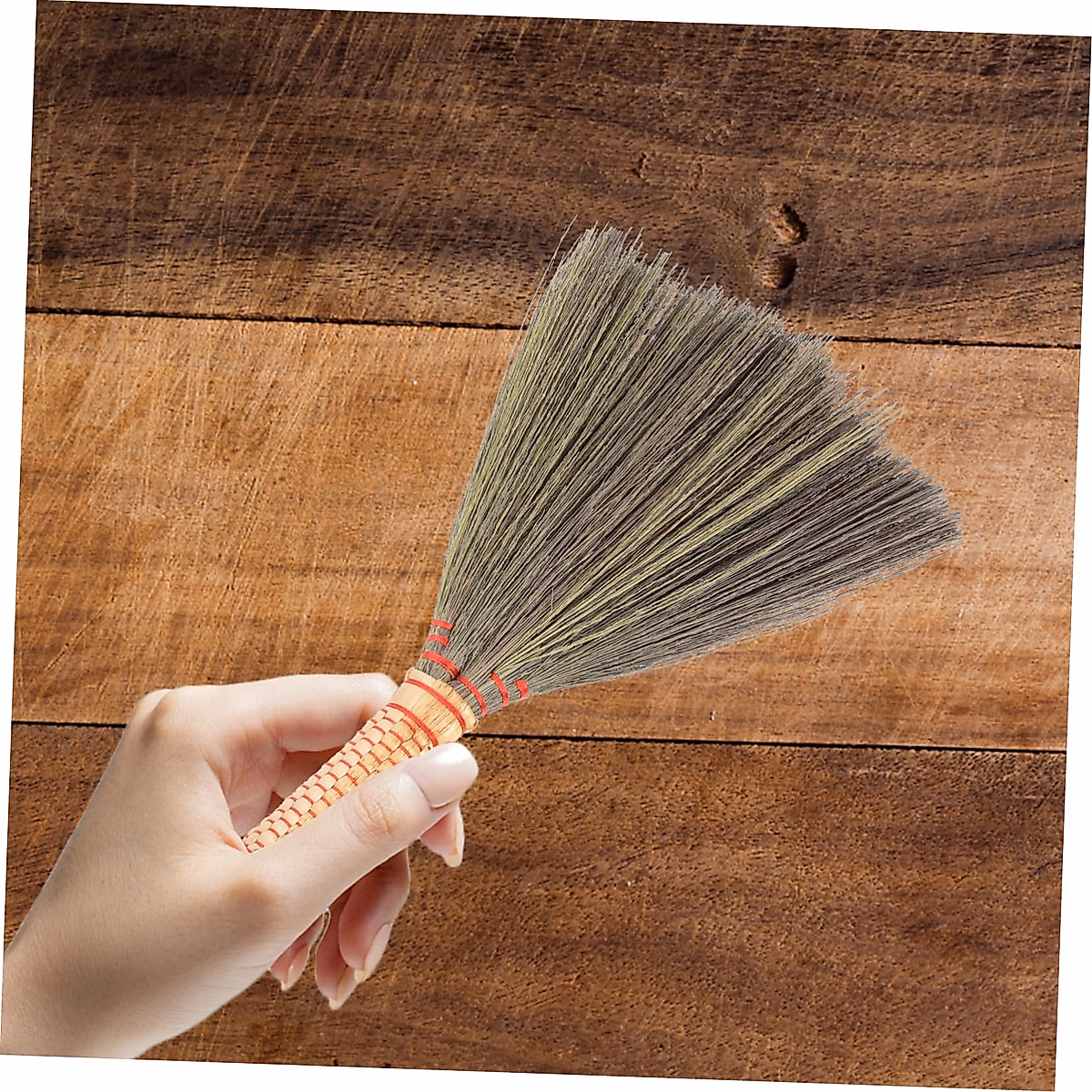 Healeved Computer Duster Sorghum Grass Desk Cleaning Broom Small Cleaning Broom Natural Whisk Broom