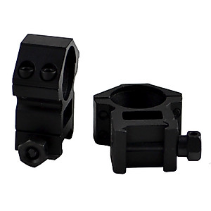 Sniper 30 mm High Profile Scope Rings for Picatinny/ Weaver Rail, 4 points contact more Security