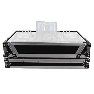 ProX XS-PRIME4 W ATA Flight Case For Denon PRIME 4 DJ Controller with 1U Rack Space and Wheels