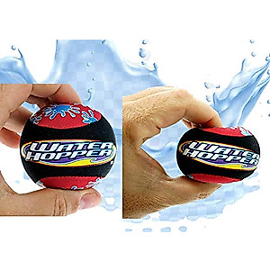 JA-RU Water Hopper Ball Toy Pack (3 Pack Assorted) Bouncing Water Skip Ball. Water Balls for Pool and for Beach Game. Squishy Skipper Water Bouncy Balls for Kids and Adults. Plus Sticker 880-3s