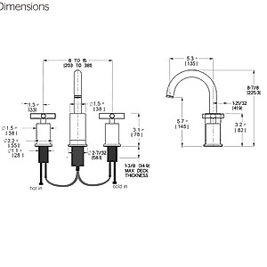 MR. FAUCET 2 Cross-Handle Gold Bathroom Sink Faucets with Waste Drain for 3 Hole 4-16 inch Deck Sink, Solid Brass Brushed Gold
