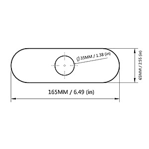 Wovier Faucet Plate,Chrome Sink Hole Cover Plate,6" Circular Escutcheon Plate 304 Stainless Steel Deck Plate for 1 or 3 Hole Bathroom or Kitchen Sink Faucet Mixer Tap