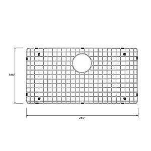 Karran GR-6021 Stainless Steel Bottom Grid 28 1/4" x 14 1/4" fits on QT-812 and QU-812