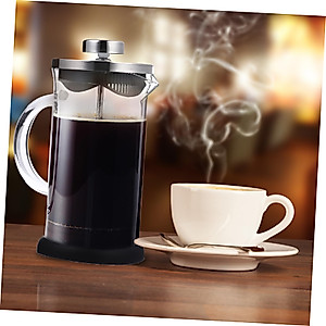 GRIRIW 1pc Coffee Press Stainless Coffee Maker Teapot for Coffee Espresso Portable Coffee Maker Travel Tea Kettle Manual Coffee Maker Coffee Teapot Coffee Pot Glass
