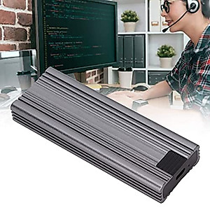 SSD Enclosure Case, Multipurpose SSD Box Silicone Grease Stable Heat Dissipation Core Sticking Design for for OS X Operating System