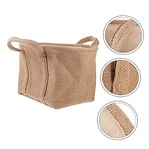 Levemolo Laundry Organizer Shoes Storage Container Jute Closet Organizer Bin Laundry Basket