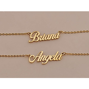 HUAN XUN Personalized Custom Made My Name Necklace for Women Cobi