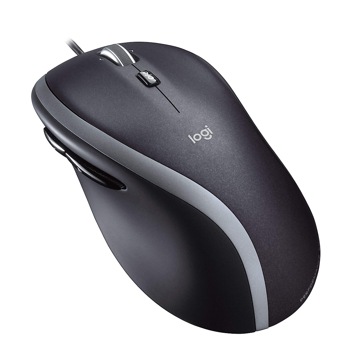 Logitech M500 Corded Mouse – Wired USB Mouse for Computers and Laptops, with Hyper-Fast Scrolling, Dark Gray