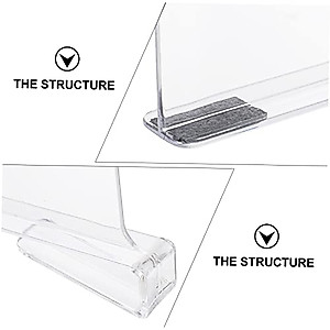 VILLFUL 2pcs Clothes Board Wardrobe Divider Shelf Divider Organizer Closet Shelf Clothing Drawer Dividers Closet Separators for Clothes Drawer Organizer Dividers Clear Shelf Abs