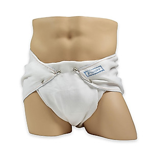 Purity Adult Flat Cloth Diapers by LeakMaster - Soft, Absorbent & Durable 100% Cotton Gauze Weave Fabric. Made in The USA - X-Large Size 44x44 Inches - 2 Layered