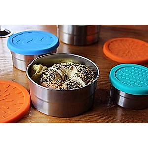 Ecolunchbox Seal Cup Trio 3-Piece Nesting Stainless Steel Leak-Proof Food Storage Containers