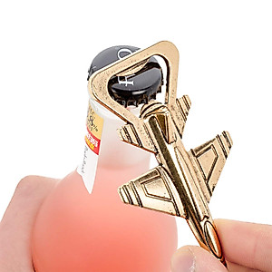 Jet Plane Bottle Opener - Aviation Gifts for Pilot - Airplane Decor - Birthday Gift for Veteran - Plane Beer Bottle Opener in Gift Box - Perfect Travel Gift (Jet)