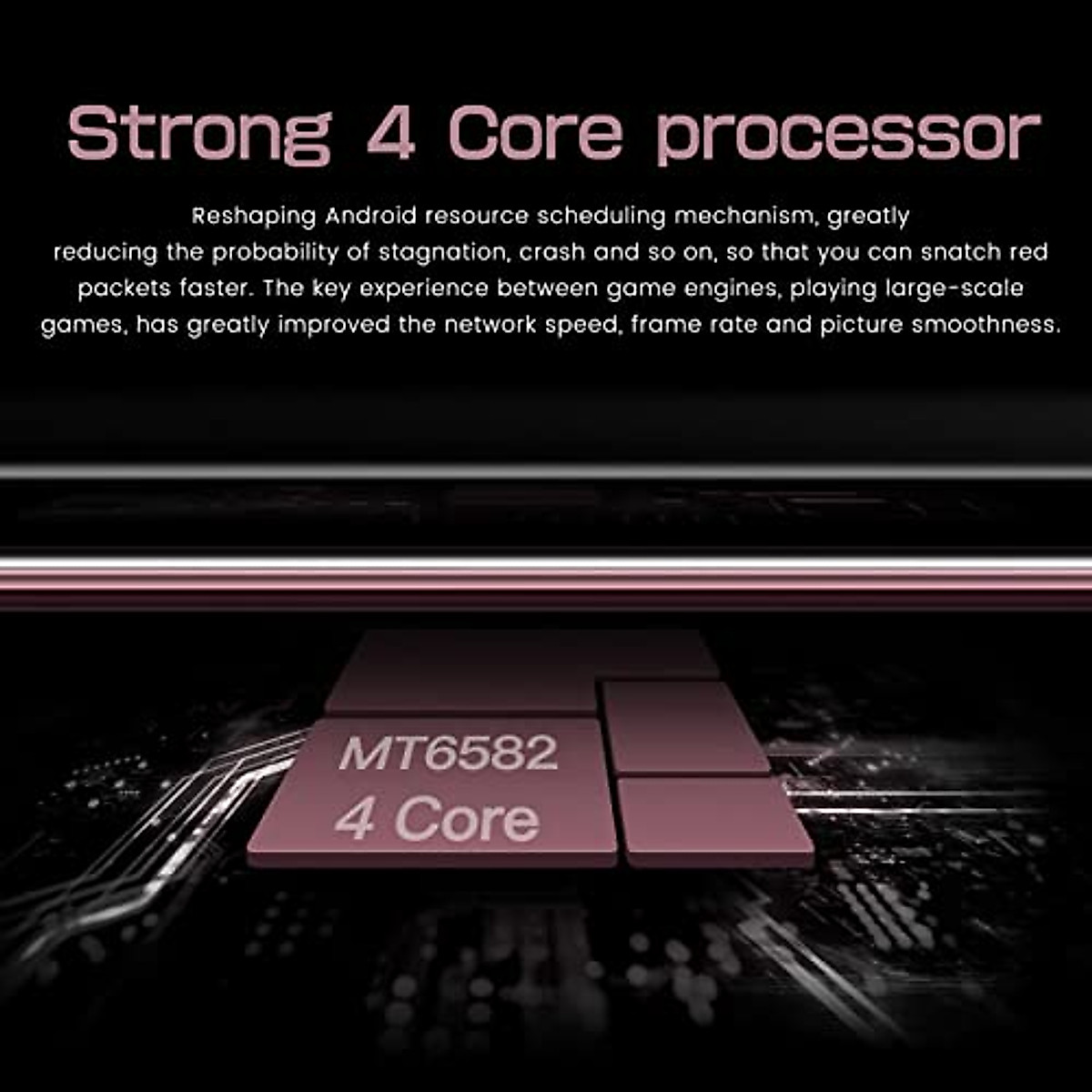 Ultra Slim Smartphone 6.26 Inch HD Full Screen Mobile Phone, 3G Unlocked Cell Phone Support Dual SIM Card Dual Standby, 6779 Ten Core CPU, 4GB 64GB, For 10 OS, 5MP 8MP HD Camera, 2800mAh(Rose Gold)